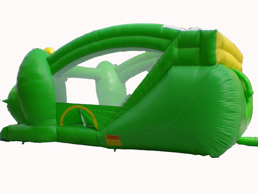 Inflatable cartoon dinosaur bounce house with slide - JoyAir